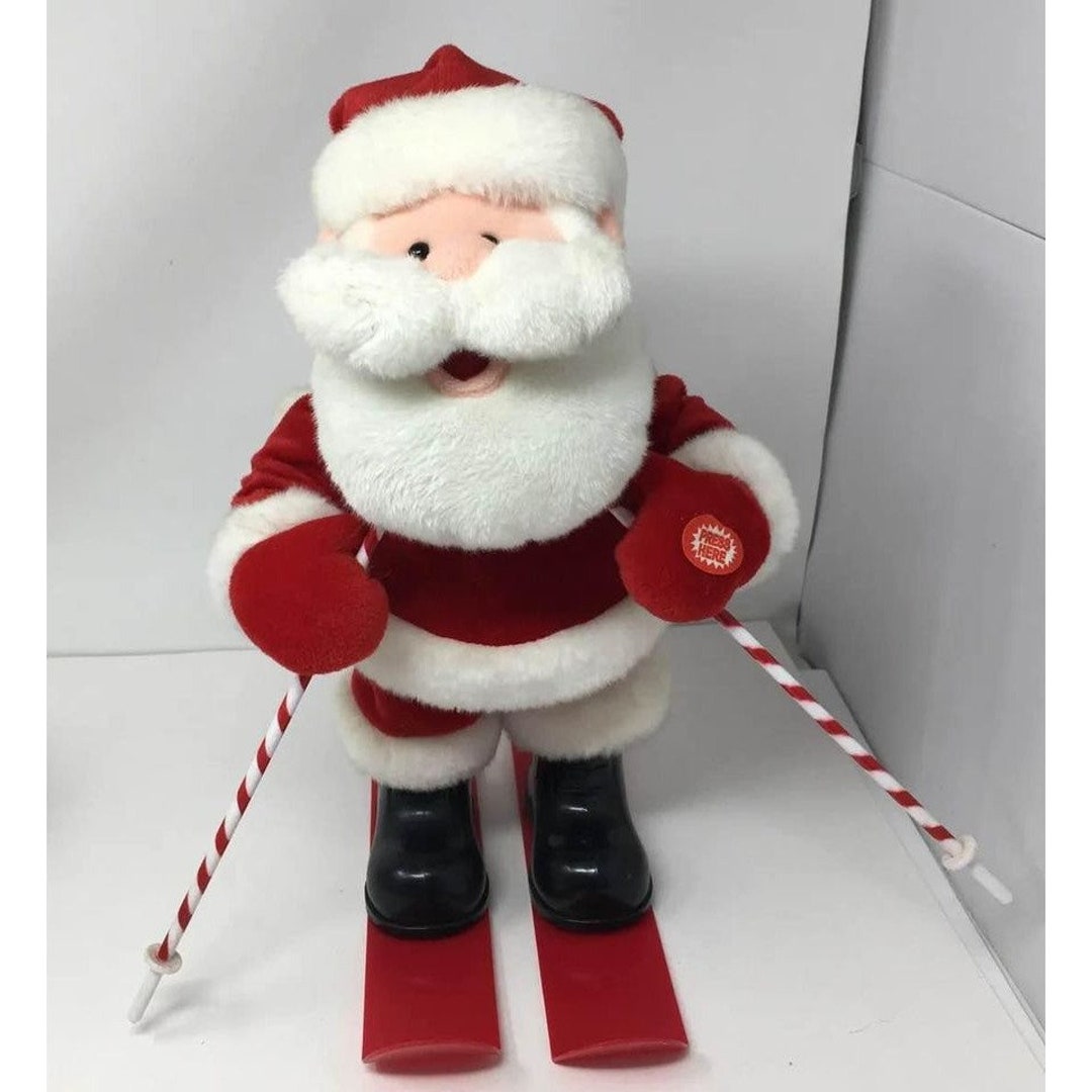 Department 56 Santa Claus Musical SANTA SKIER Skiing Animated - Etsy