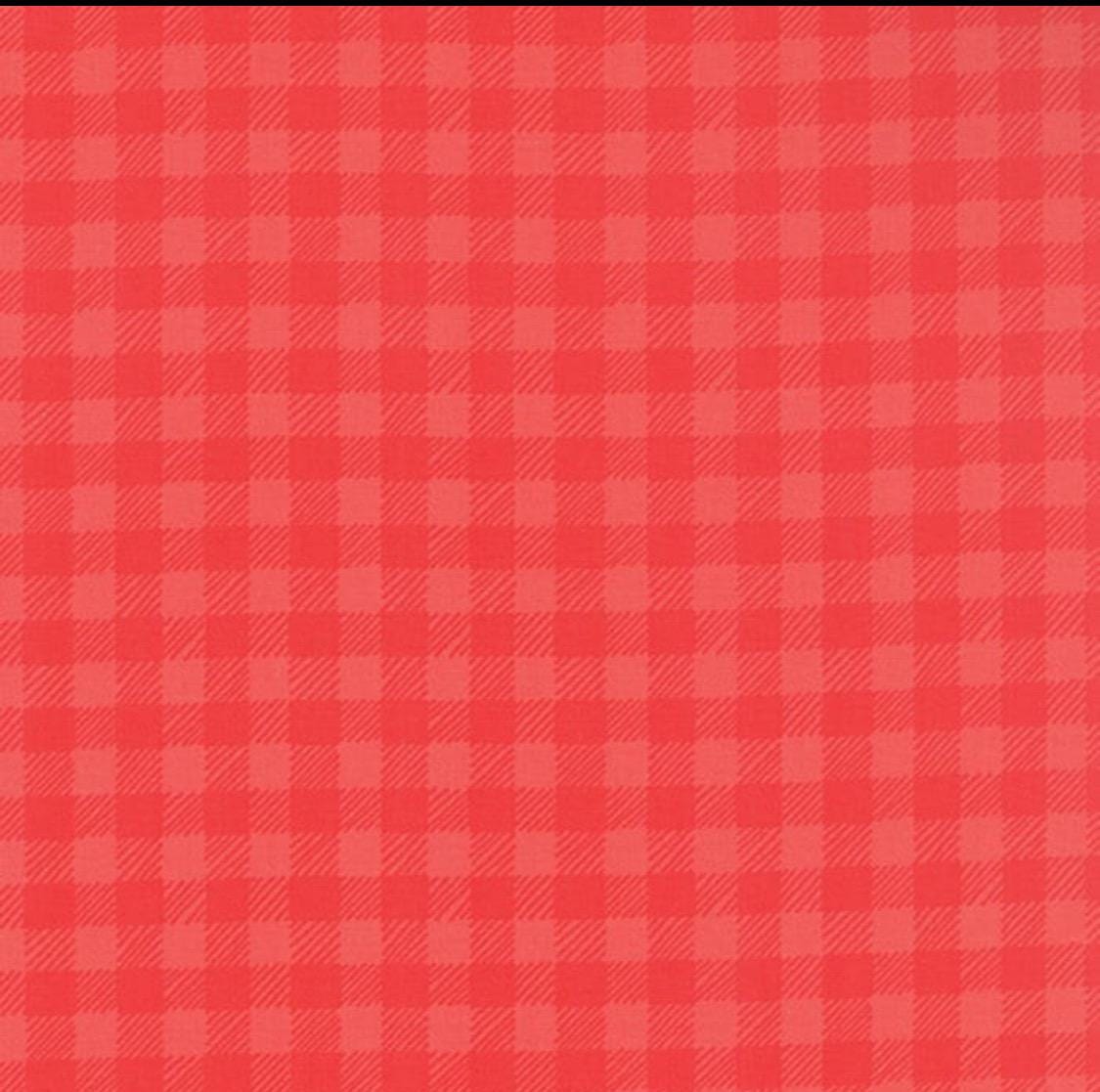 Coral Gingham Fabric: Tucker Prairie Collection by One Canoe Two - Etsy