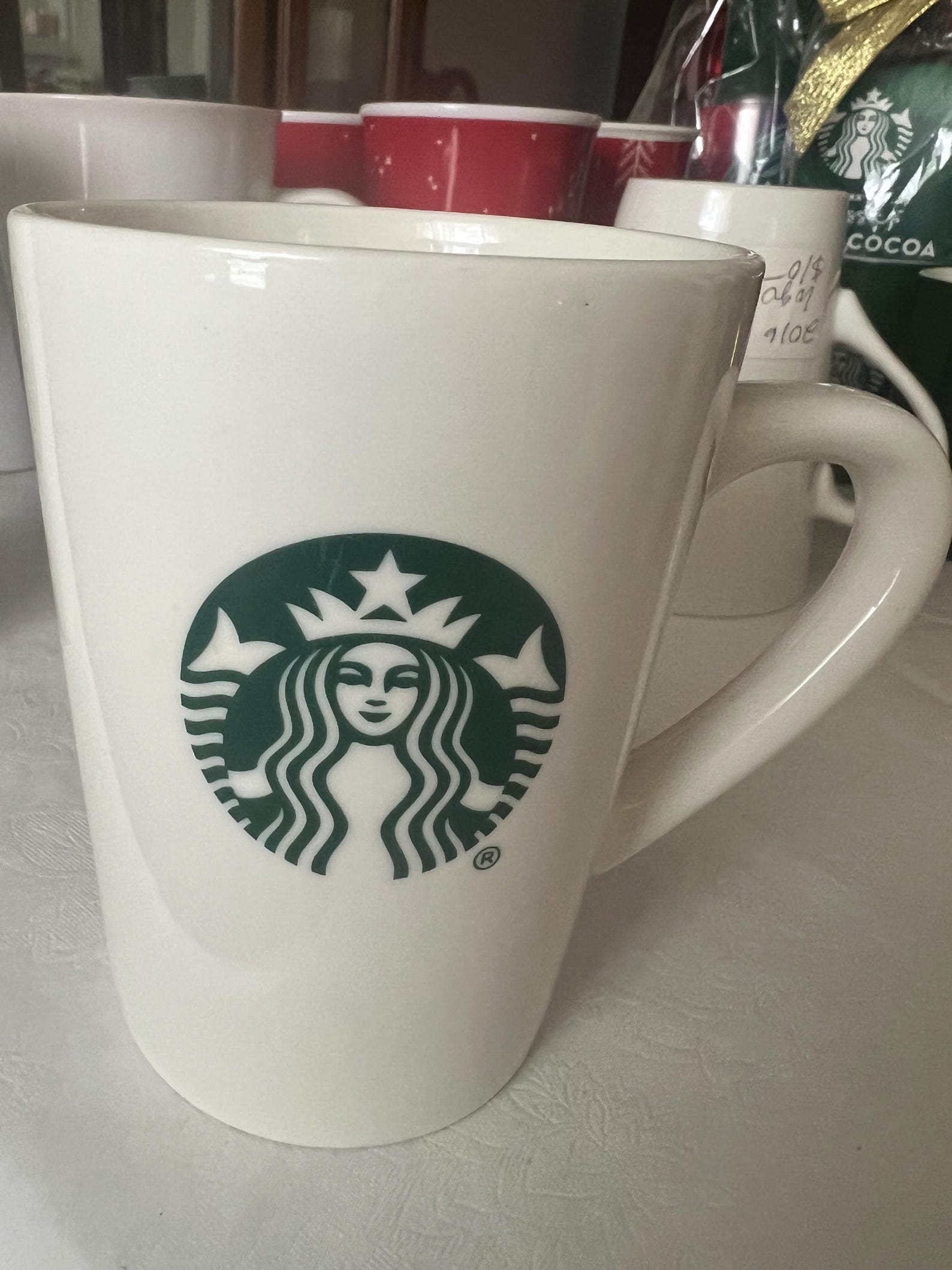 Starbucks Coffee Mug Glass Cup W/handle Mermaid Tumbler Ceramic No Lids ...