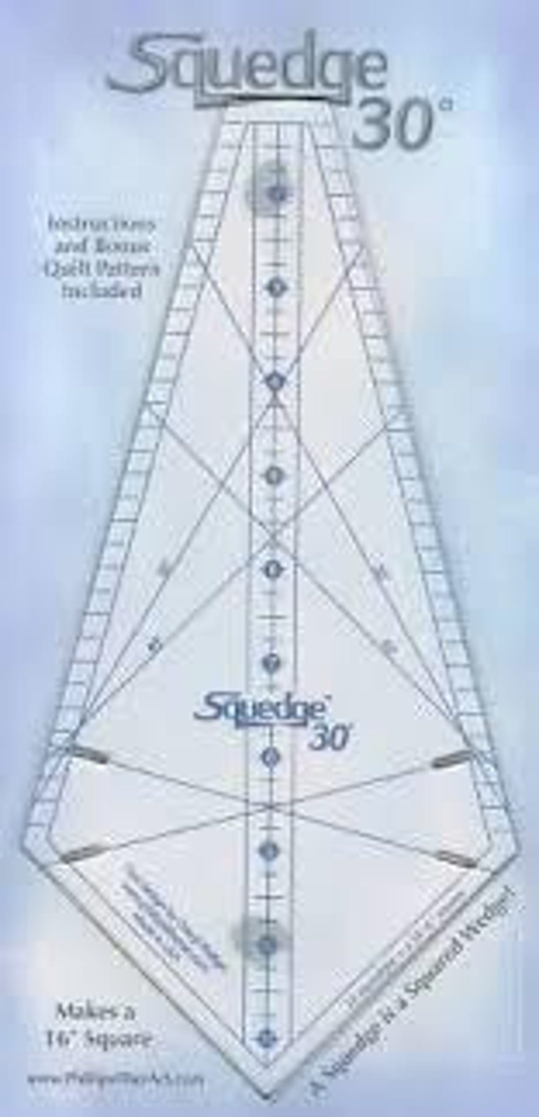 Squedge 30 Degree Squared Wedge Quilt Ruler Phillips Fiber Art New Rare ...