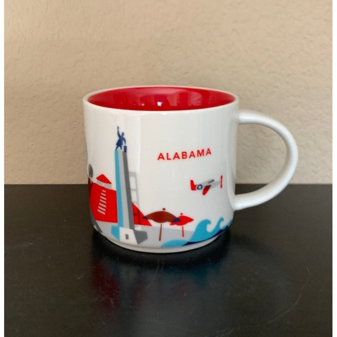 Alabama Starbucks Alabama You Are Here Discontinued 14 Oz - Etsy