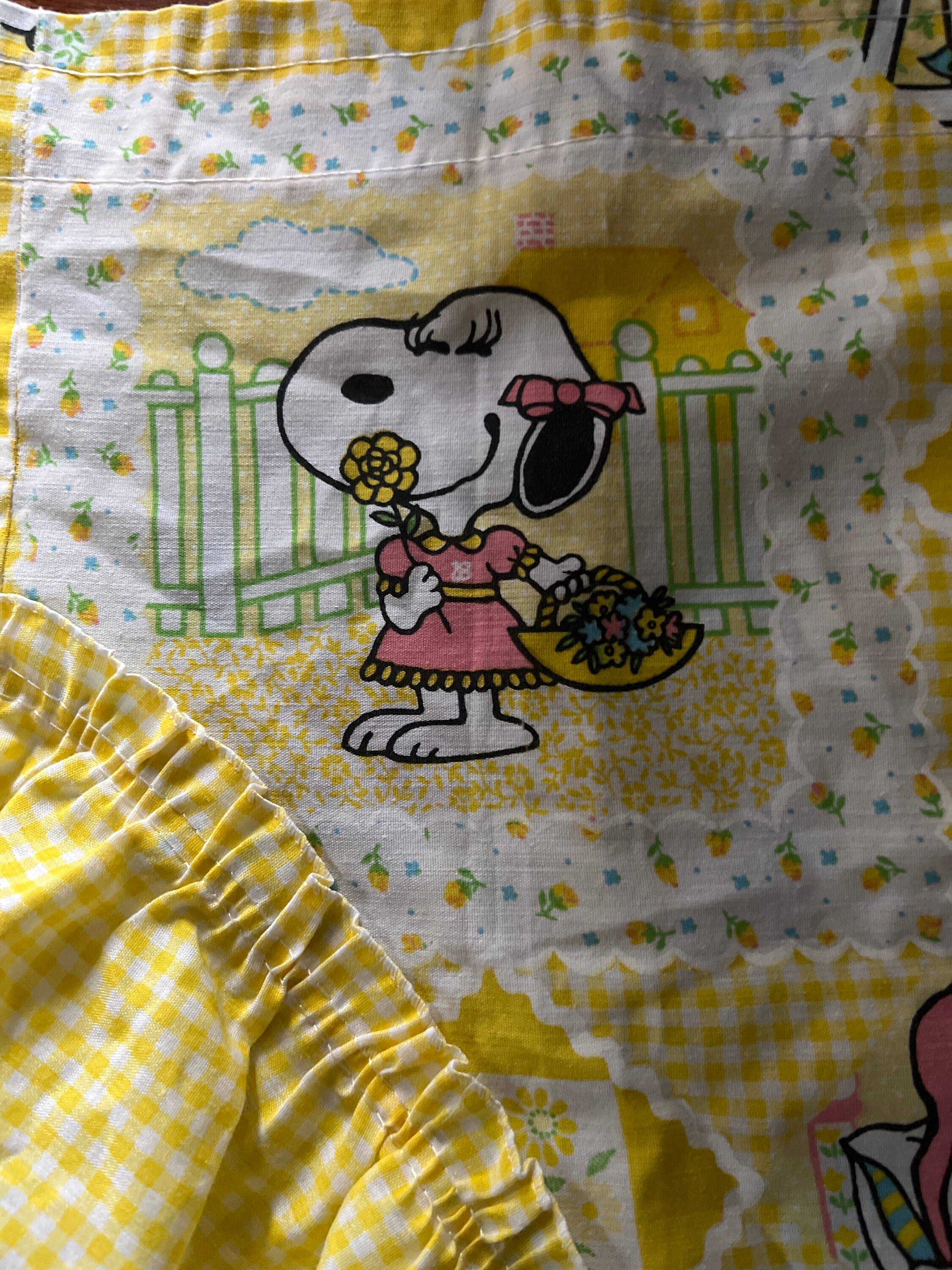 RARE Vintage Snoopy and Belle Curtains Beautiful Swag Set 4 Pieces Set ...