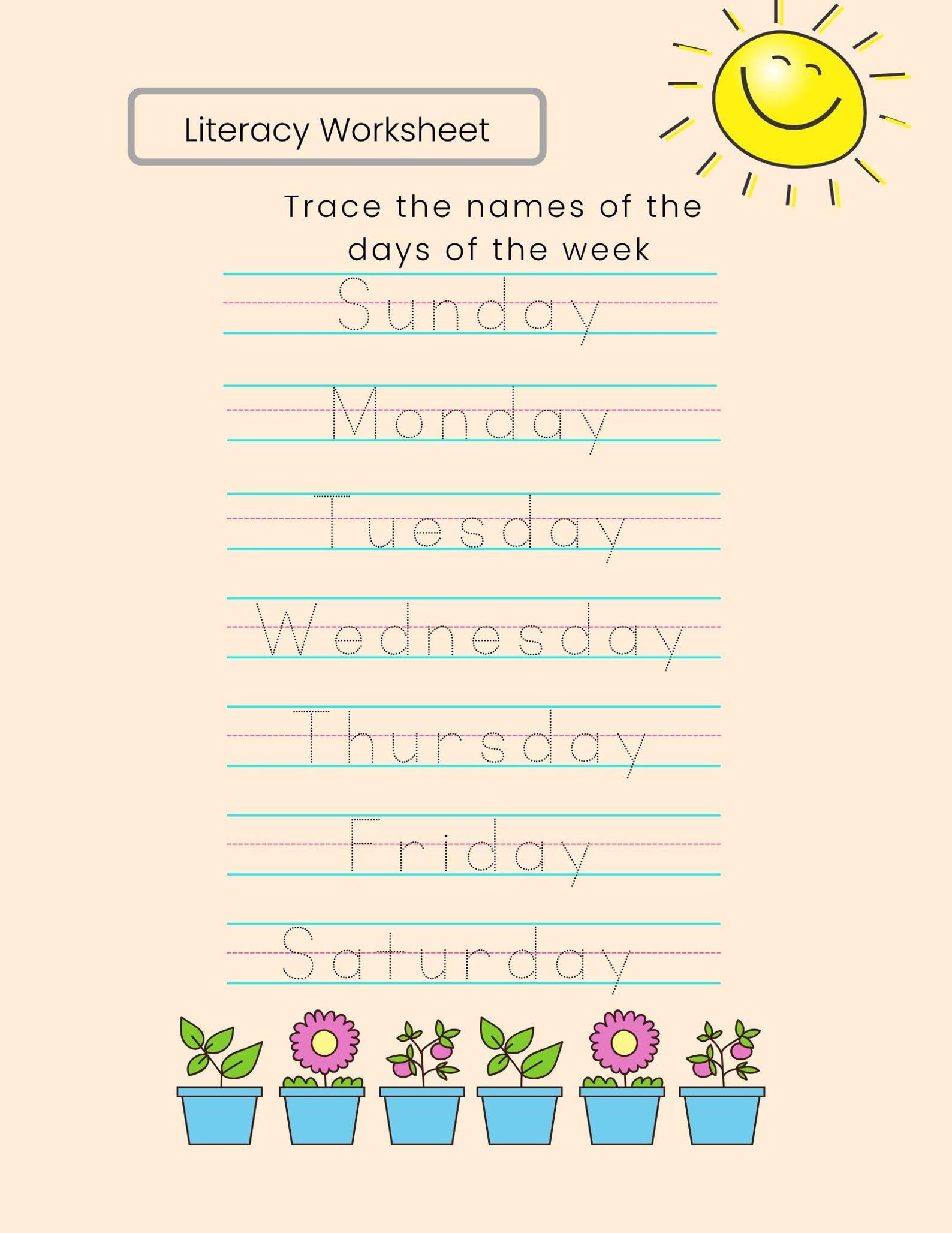 Days of the Week & Months of the Year Workbook – Preschool Learning ...