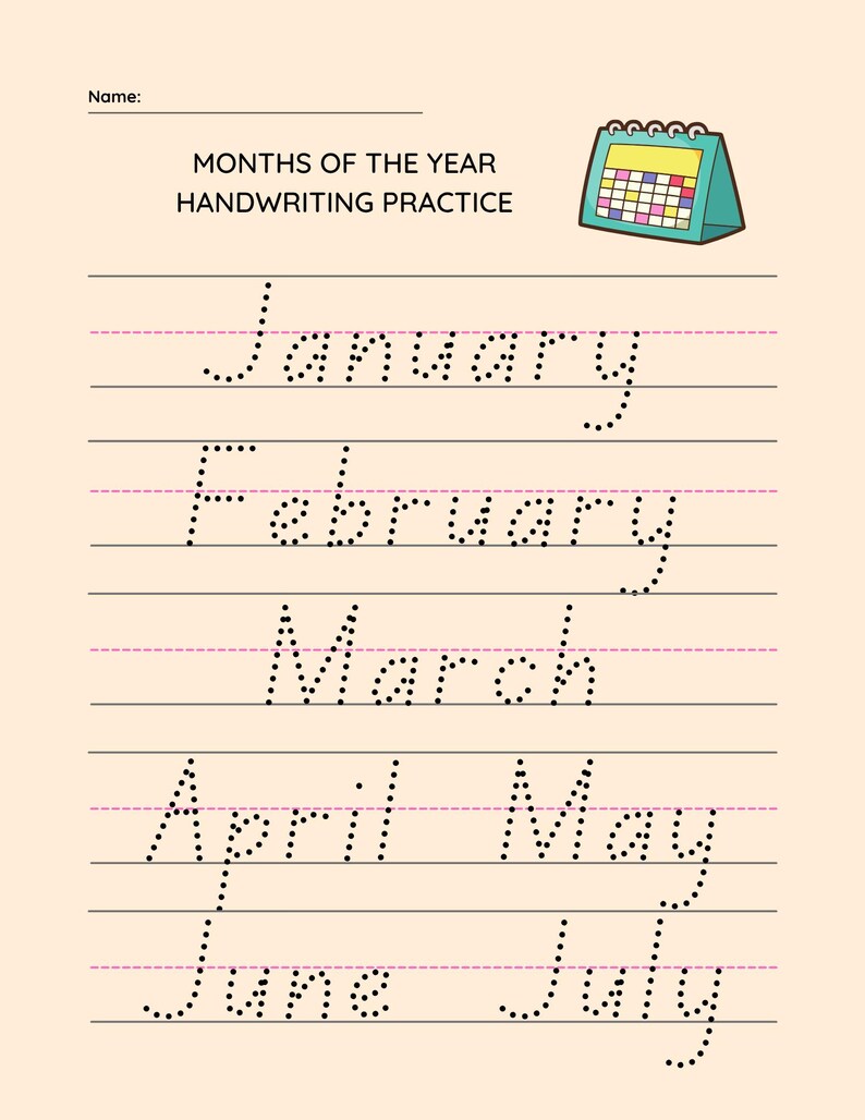 Days of the Week & Months of the Year Workbook – Preschool Learning ...