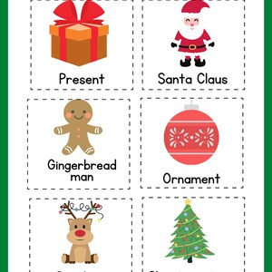 Kids Christmas Bingo Printable | Preschool & Kindergarten Game ...