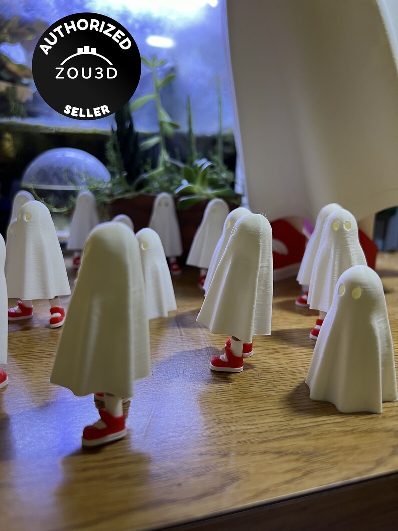 3D Printed Ghost With Shoes COLOR - Etsy