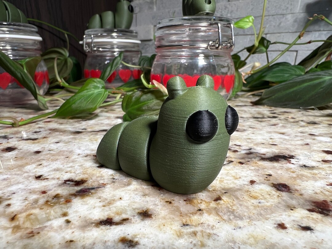 Tiny Baby Slug: Whimsical 3D Printed Animals Keychain - Etsy