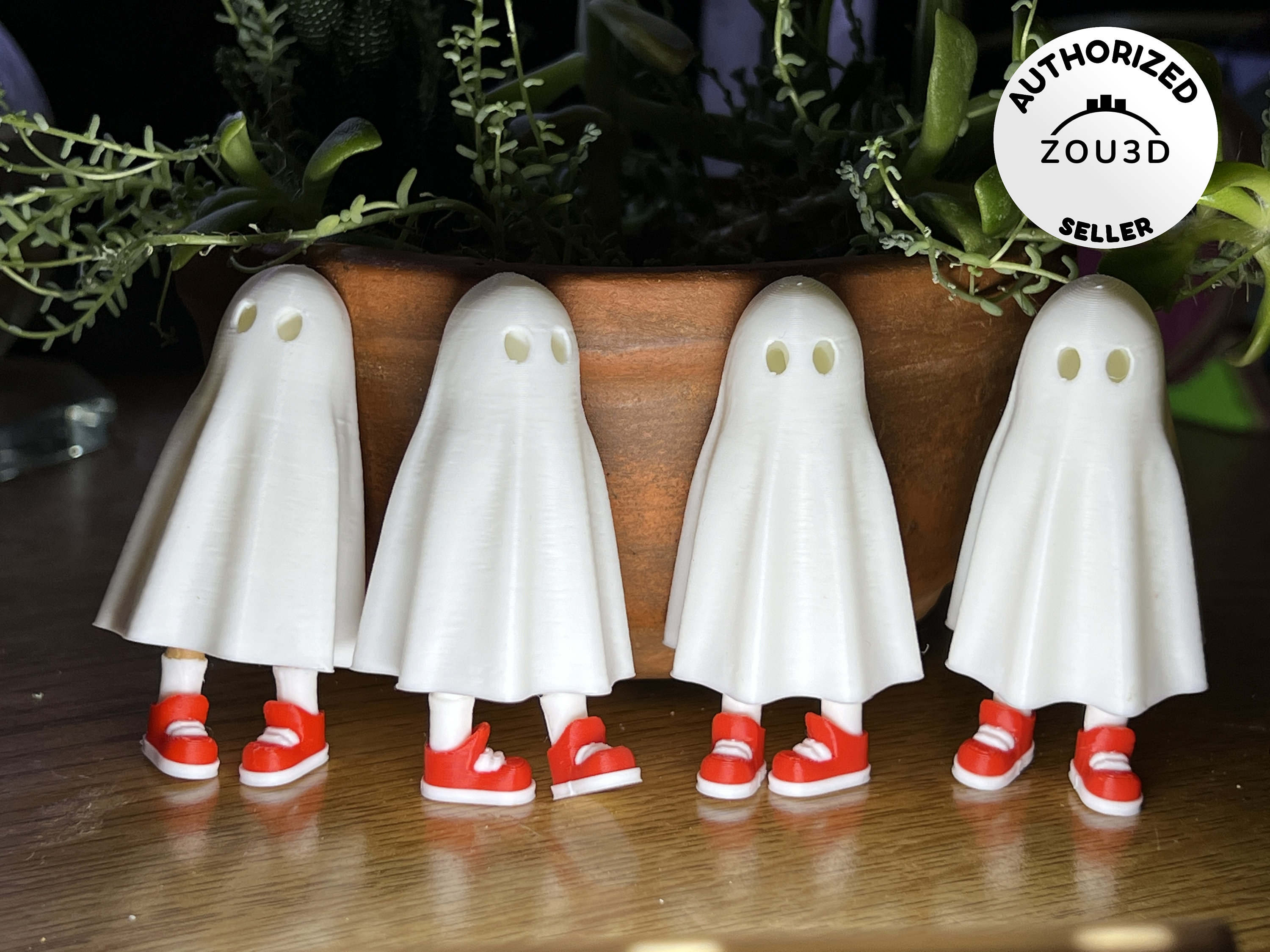 3D Printed Ghost With Shoes COLOR - Etsy