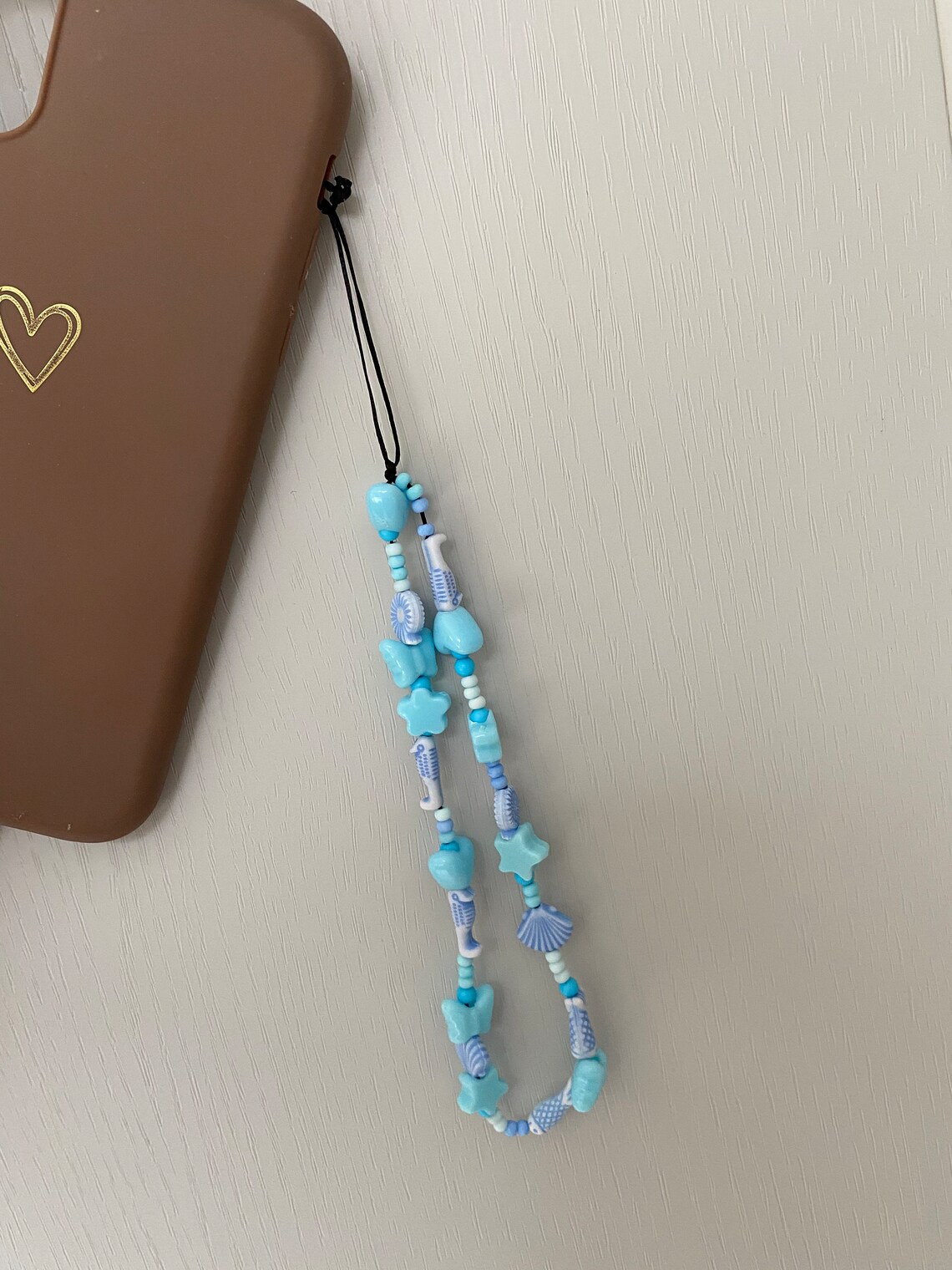 Personalised Phone Charm | Beaded Phone Chain | Y2K | Name Phone Strap ...