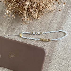 Personalised Phone Charm | Beaded Phone Chain | Y2K | Name Phone Strap ...