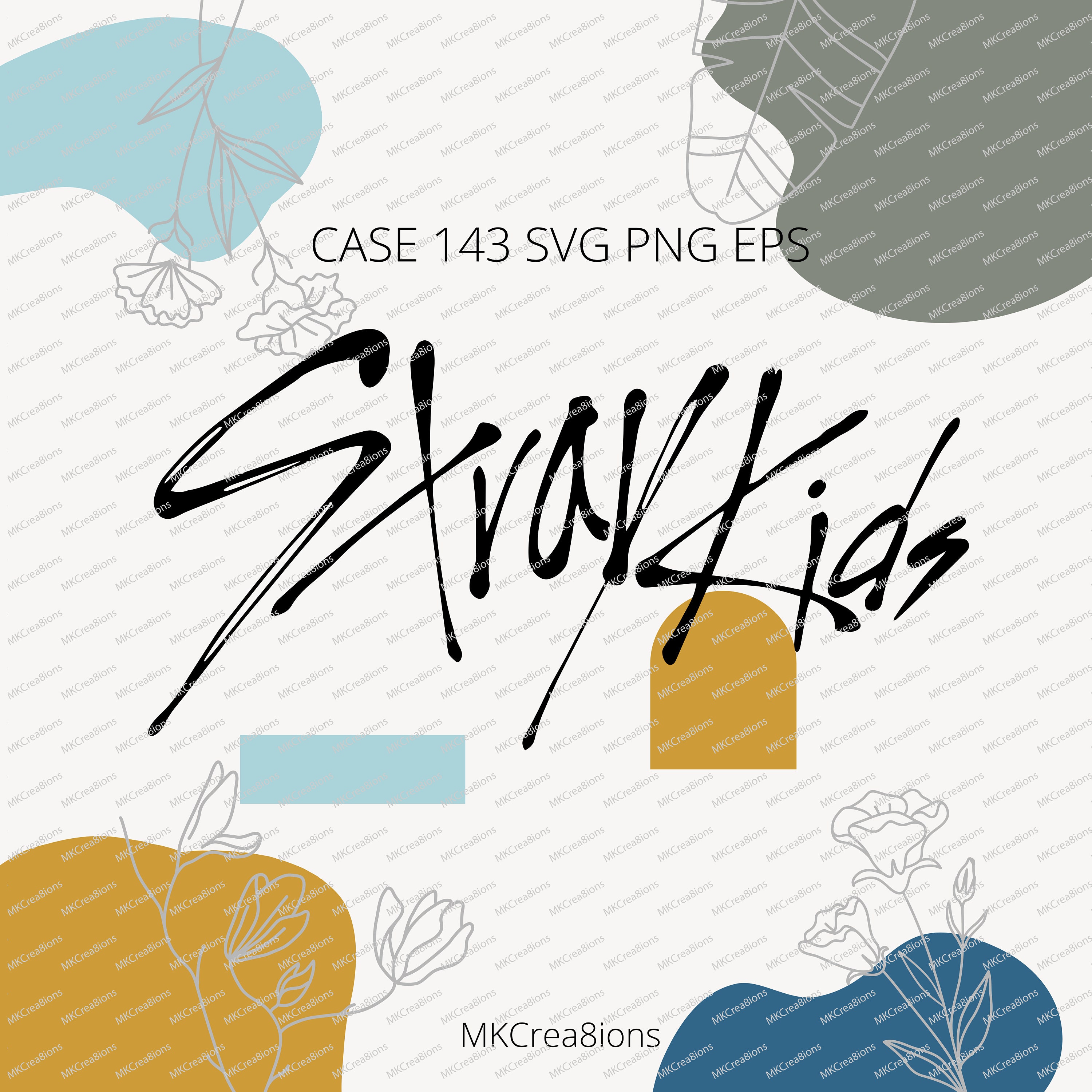 Case 143 and Stray Kids Logo SVG L PNG L EPS - Etsy
