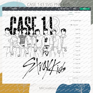 Case 143 and Stray Kids Logo SVG L PNG L EPS - Etsy