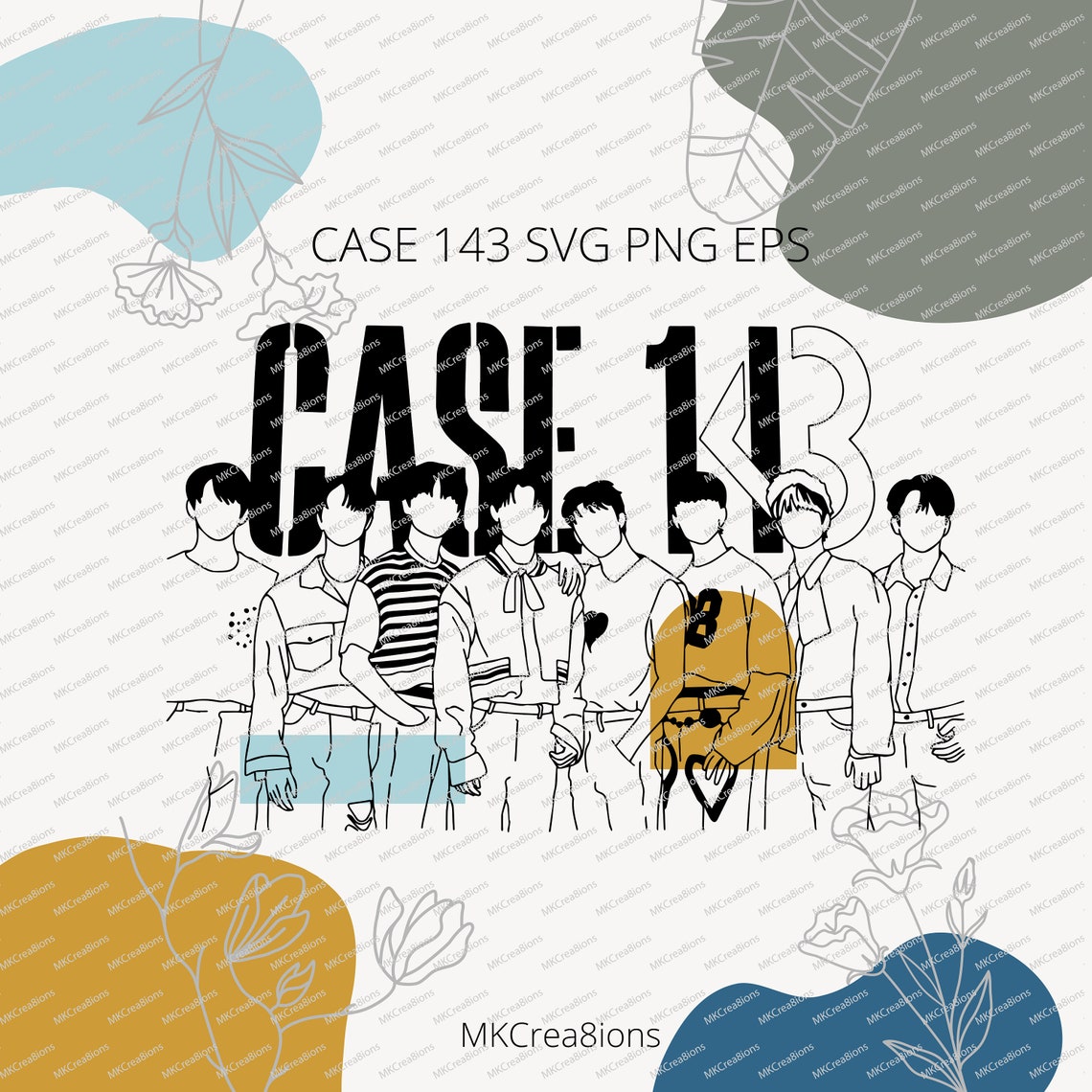 Caso 143 y logotipo de Stray Kids SVG l PNG l EPS - Etsy México