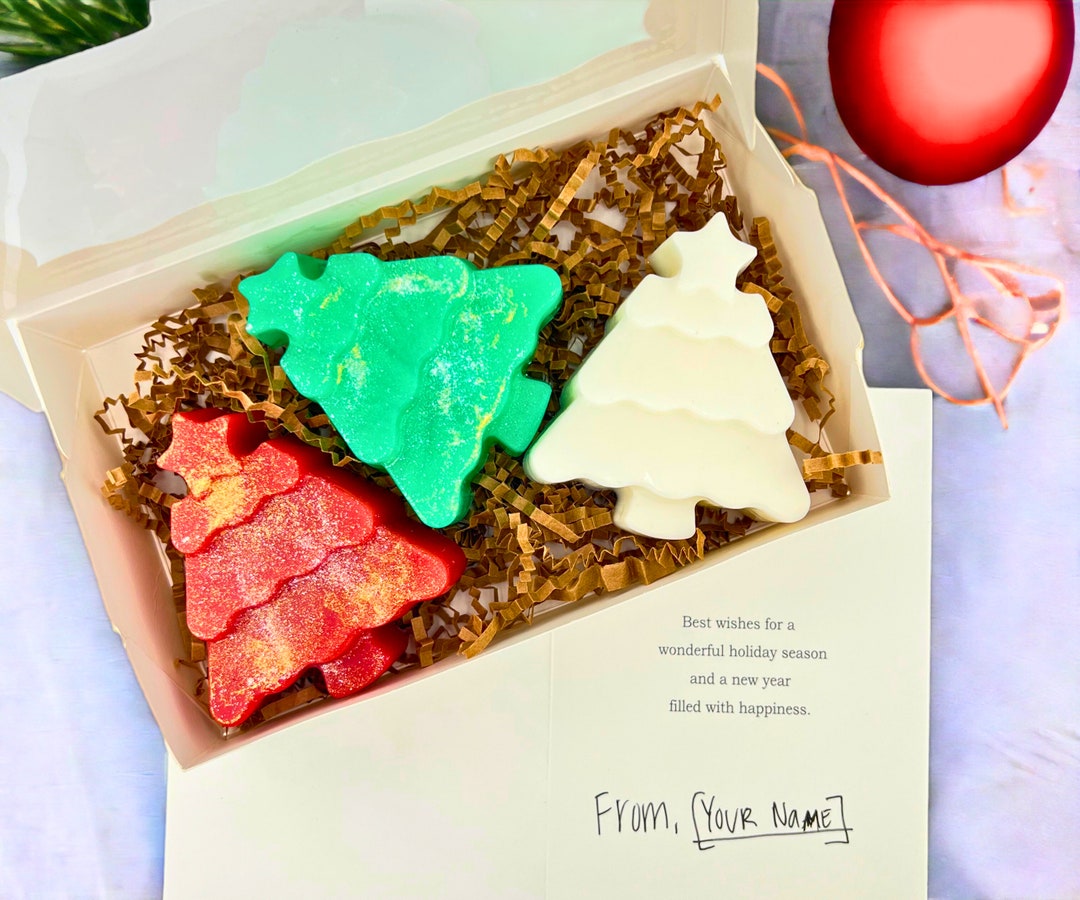 Christmas Tree Soap/holiday Soaps/ Holiday Soap Gift Box /christmas ...