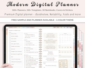 Digital Planner 2024 2025, Goodnotes Planner, Daily, Weekly & Monthly ...