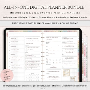 Digital Planner, 2025 Undated Digital Planner, Goodnotes Planner, iPad ...