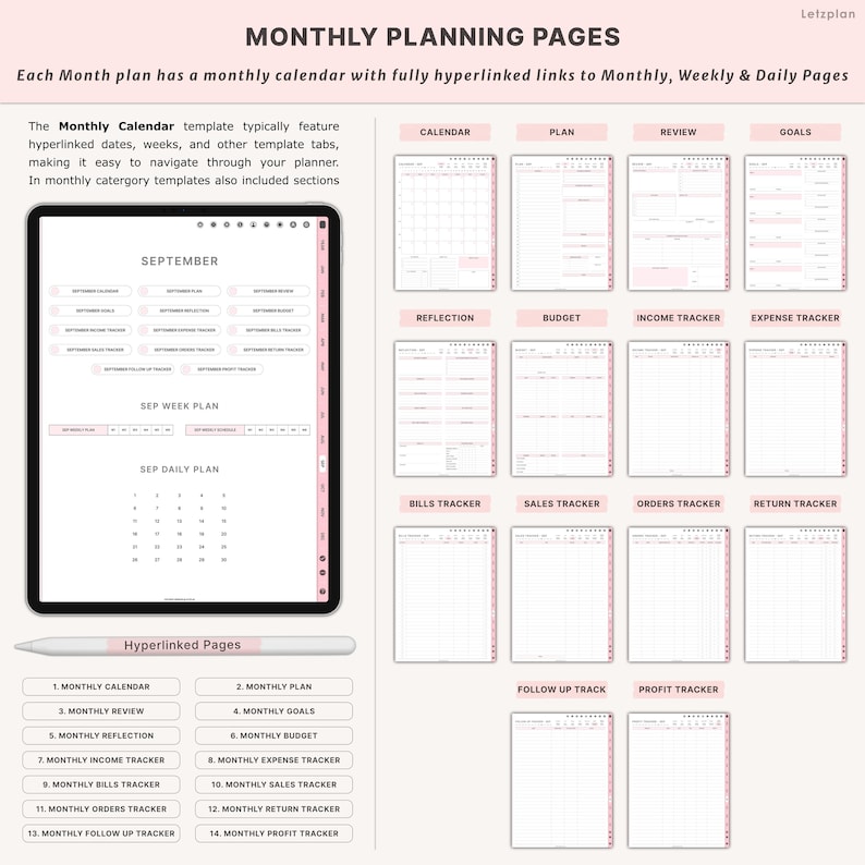 Digital Business Planner for Small Business | Goodnotes iPad Organizer ...