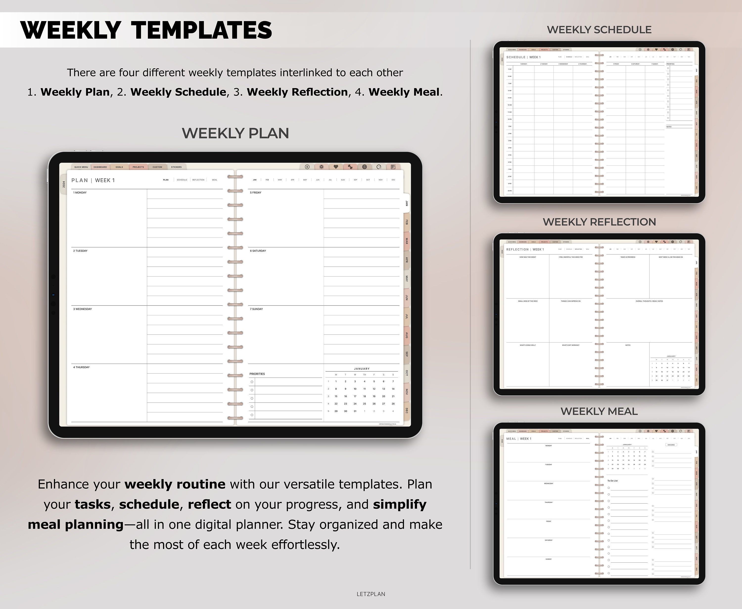 Digital Planner 2025 , Goodnotes Planner, Daily Planner, Weekly Planner ...