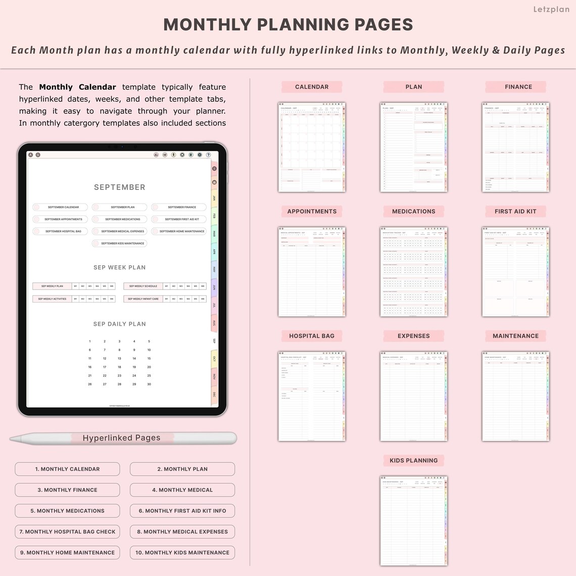 Digital Babysitting Planner Babysitter Notes Childcare Binder ...