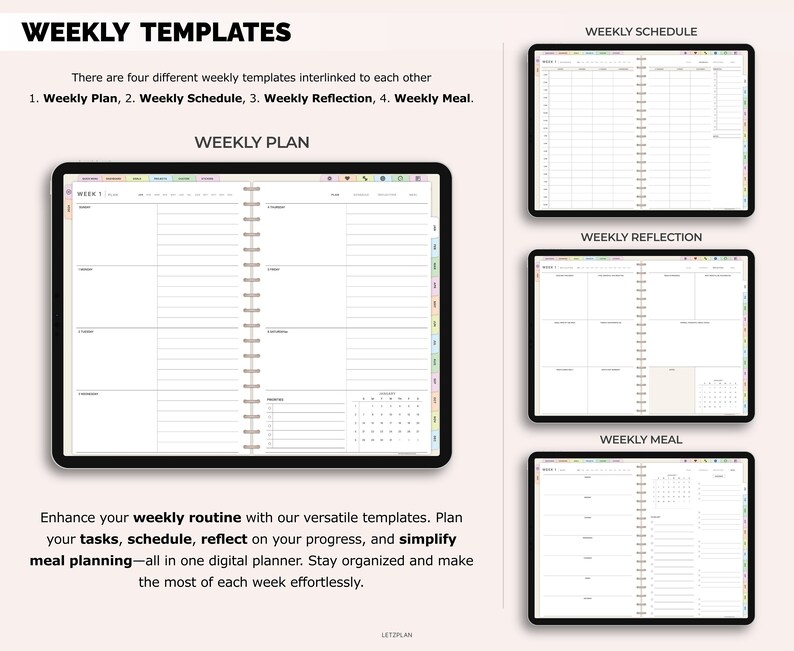 Digital Planner | Goodnotes, Ipad, Notability | Daily, Weekly, Monthly ...