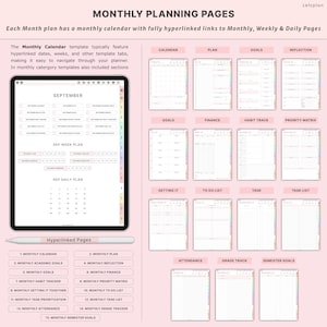 Undated Digital Teacher Planner With Lesson Templates for Goodnotes ...