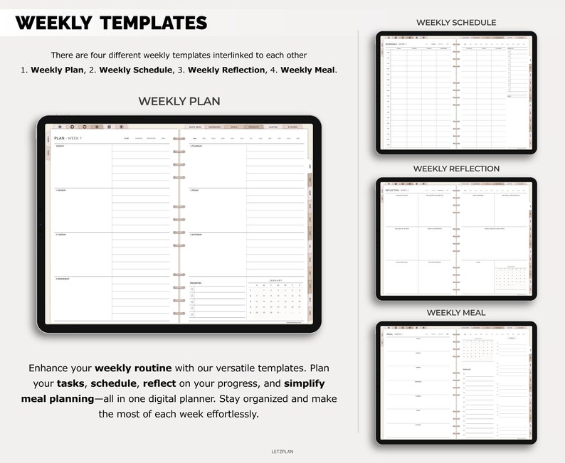 Digital Planner, Goodnotes Planner, Daily Planner, Weekly Planner, iPad ...