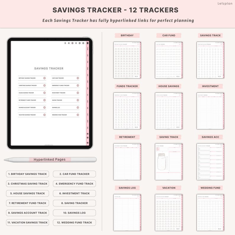 Digital Budget Planner for Goodnotes, Paycheck & Monthly Budget ...