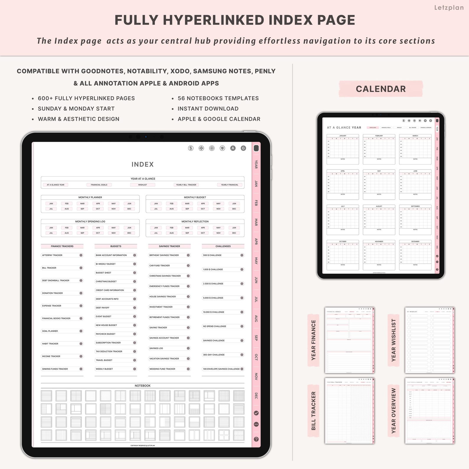 Digital Budget Planner for Goodnotes, Paycheck & Monthly Budget ...
