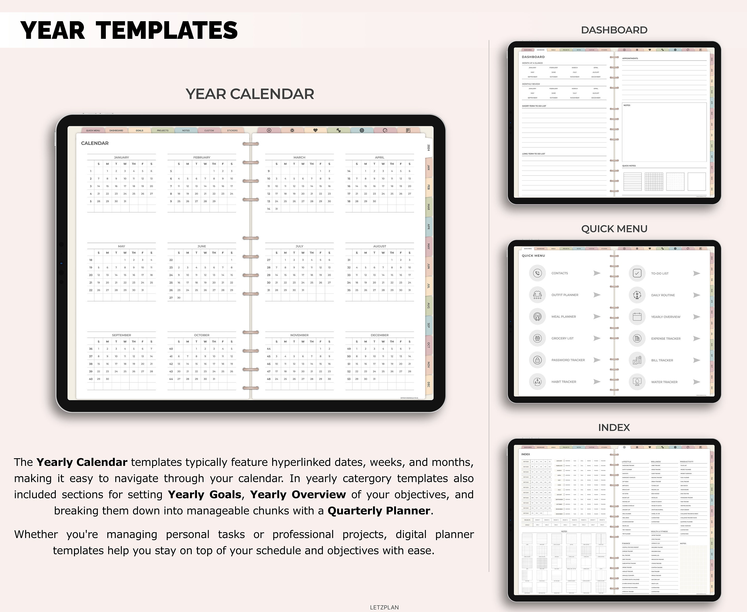Digital Planner Goodnotes iPad Notability Daily Weekly - Etsy Canada