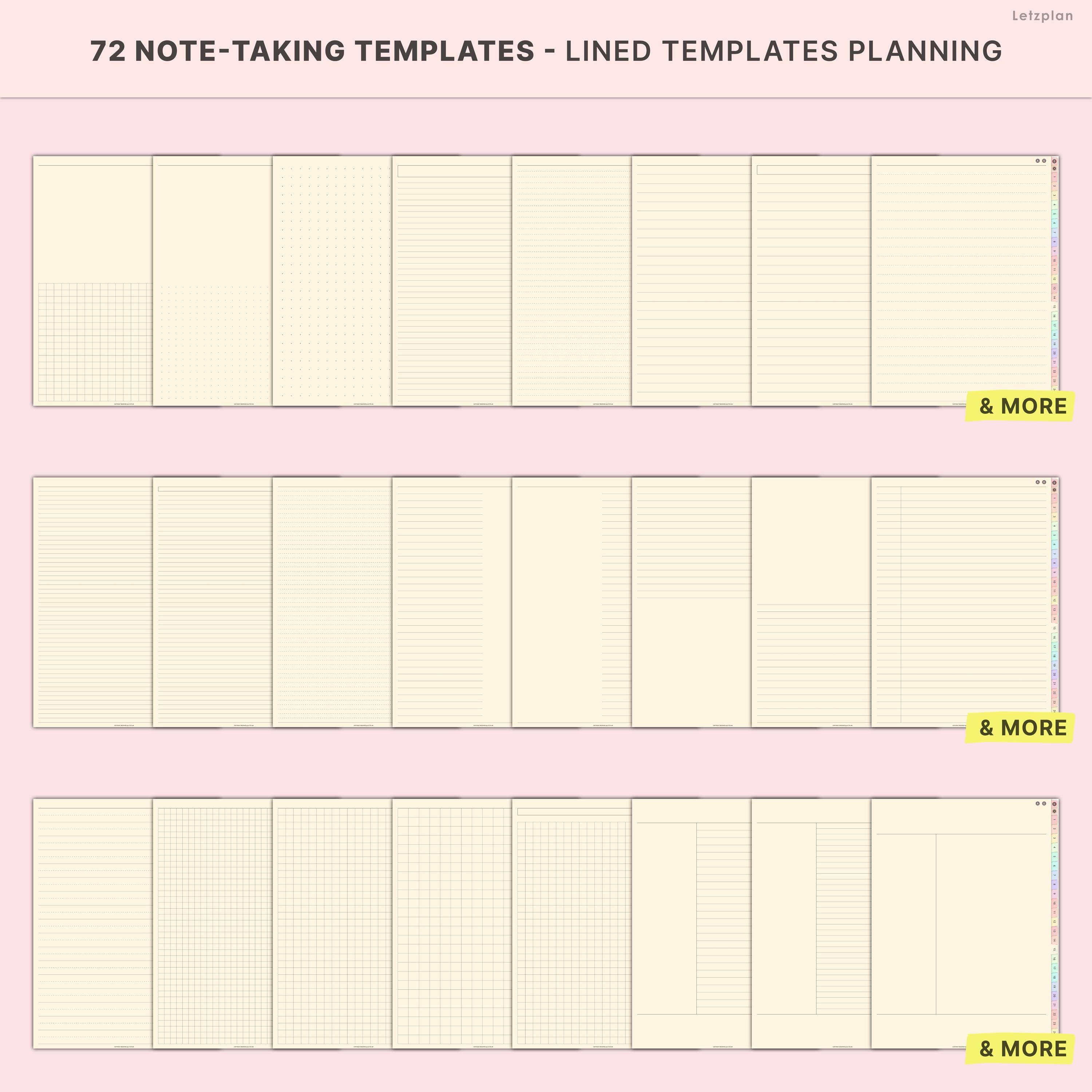 Digital Notebooks Bundle | Goodnotes + Notability | Pastel Hyperlinked ...