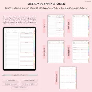 Undated Digital Teacher Planner With Lesson Templates for Goodnotes ...