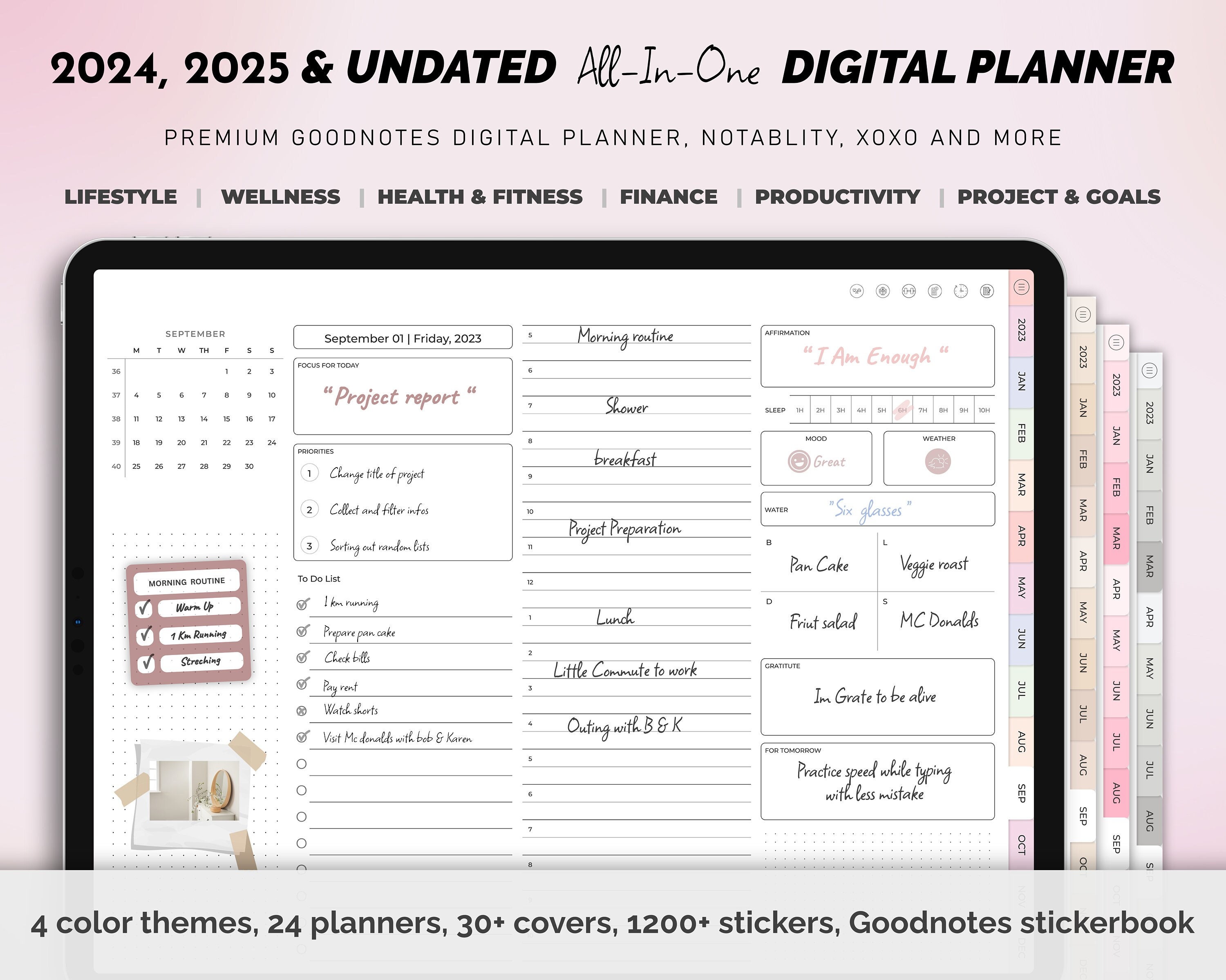 Digital Planner, Goodnotes Planner, iPad Planner, Notability Planner ...