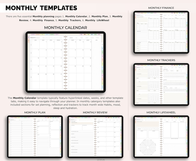 Digital Planner | Goodnotes, Ipad, Notability | Daily, Weekly, Monthly ...