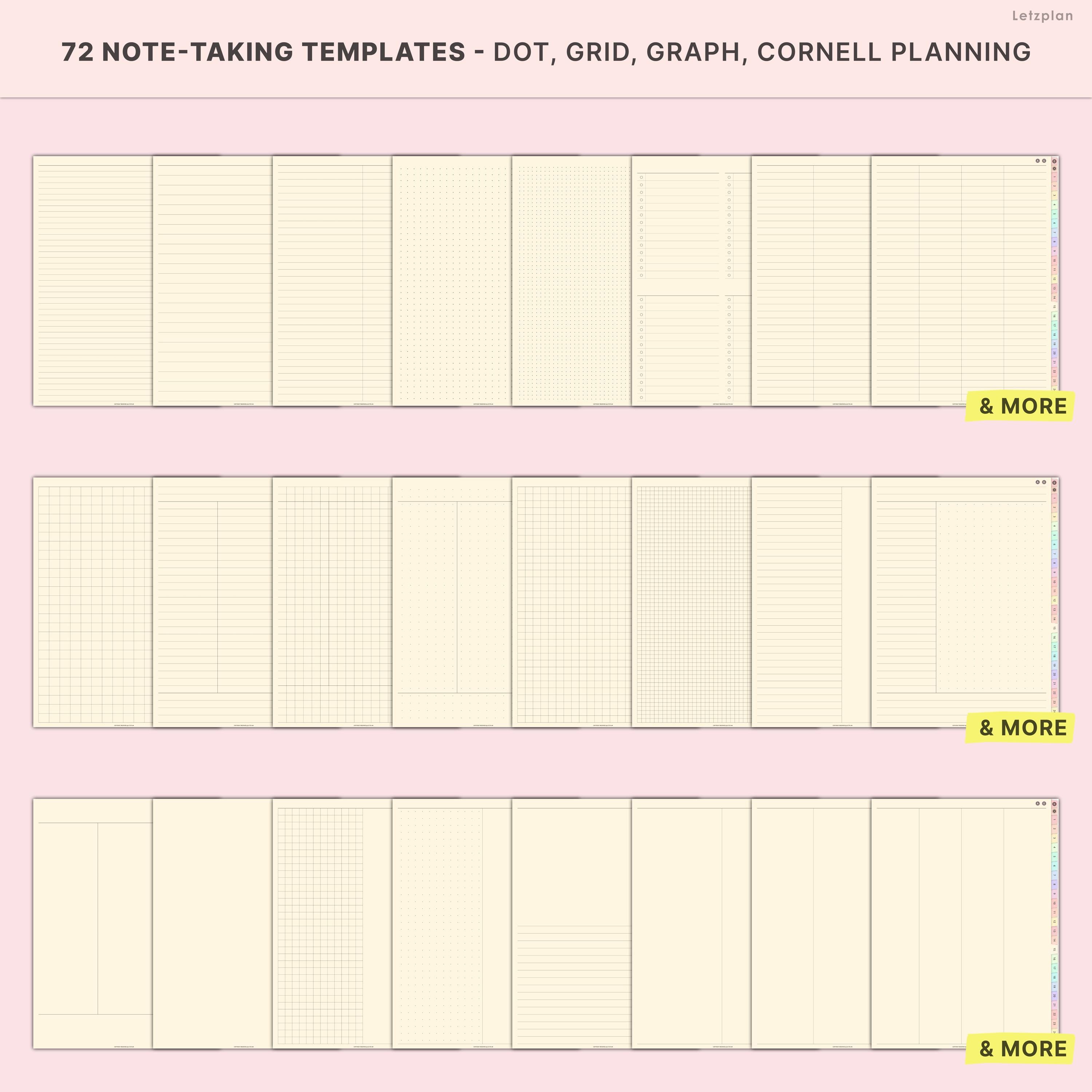 Digital Notebooks Bundle | Goodnotes + Notability | Pastel Hyperlinked ...