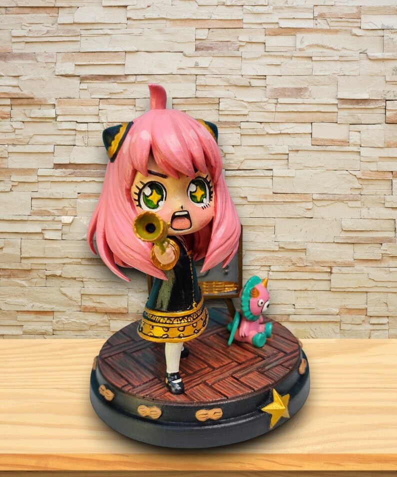 Zusammengebaute und bemalte Figur Anya Forger Diorama Spy x ...