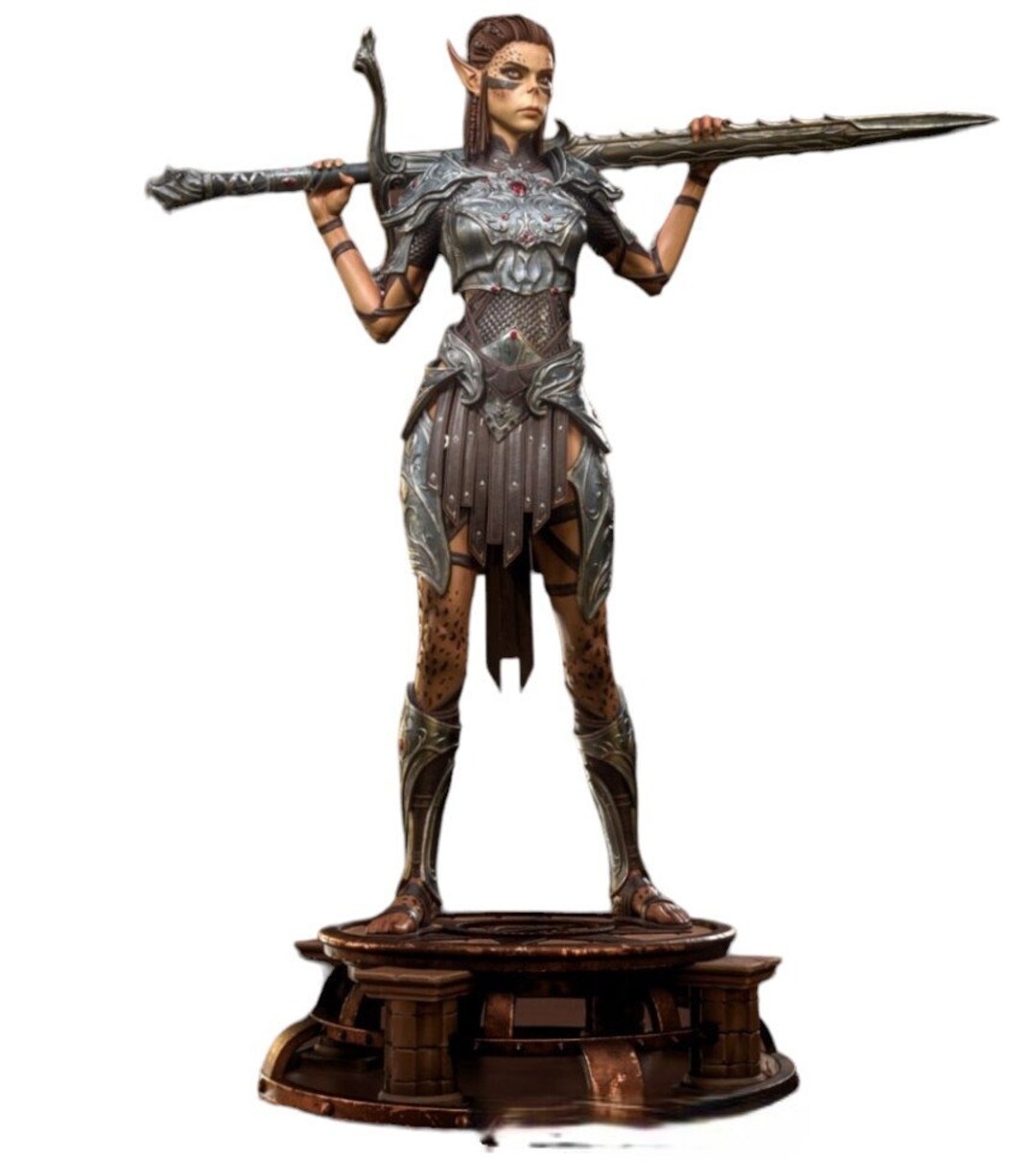 Lae'zel Baldur's Gate 3 Figure, Lae'zel Figure Bg3, Lae'zel Statue ...