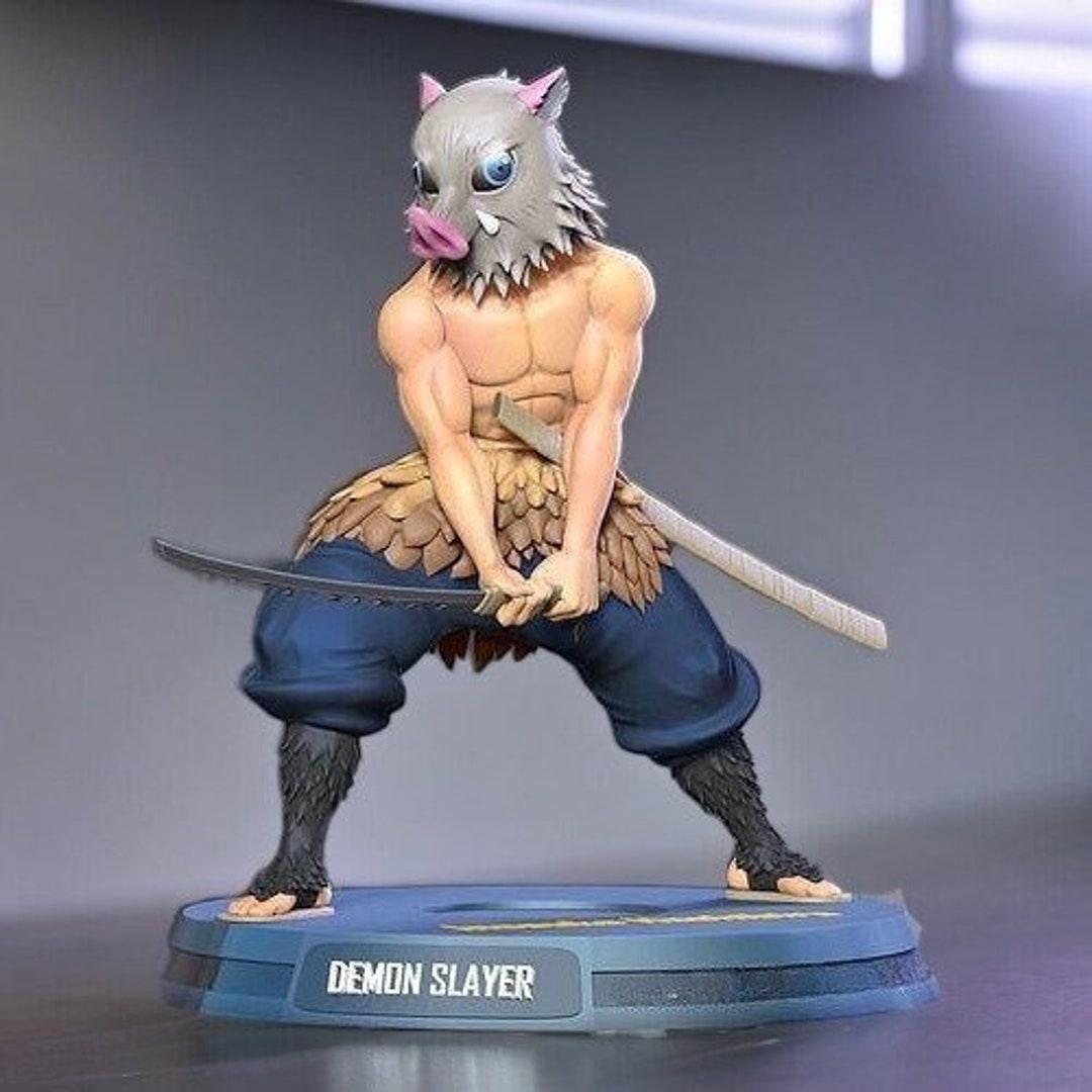 Inosuke Assembled and Painted Figure, Figure Inosuke Demon Slayer ...
