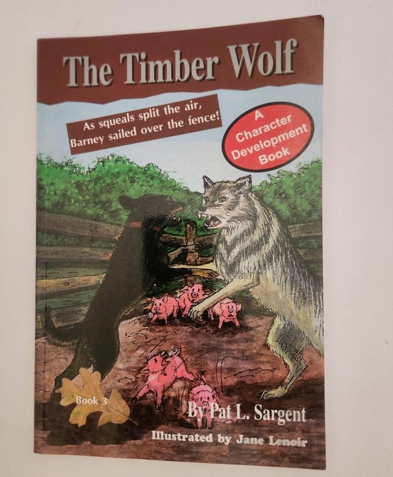 SIGNED Timber Wolf barney the Bear Killer Series by Pat Sargent - Etsy