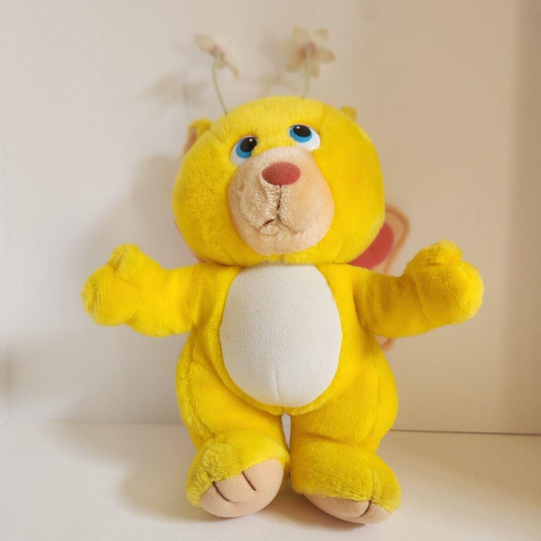Wuzzle Vintage 1984 Disney Hasbro Softies Yellow Butter Bear Plush ...
