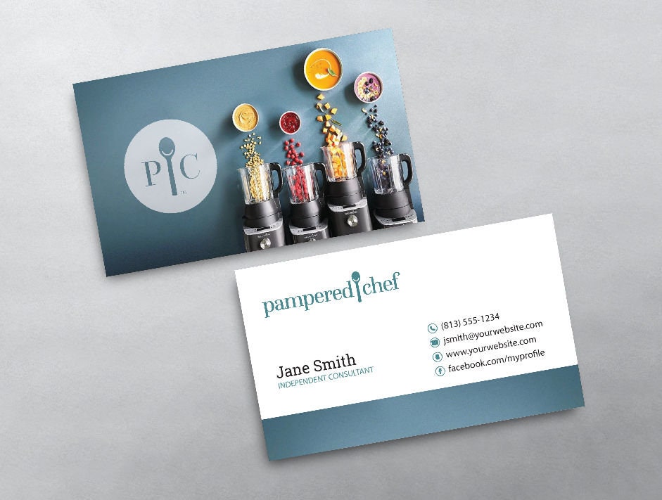 Pampered Chef Business Card Independent Consultant Business Card Design ...