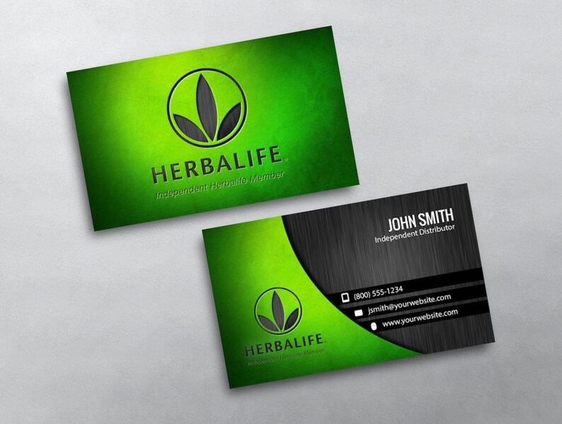 Herbalife Business Card Independent Distributor Business Card Design ...