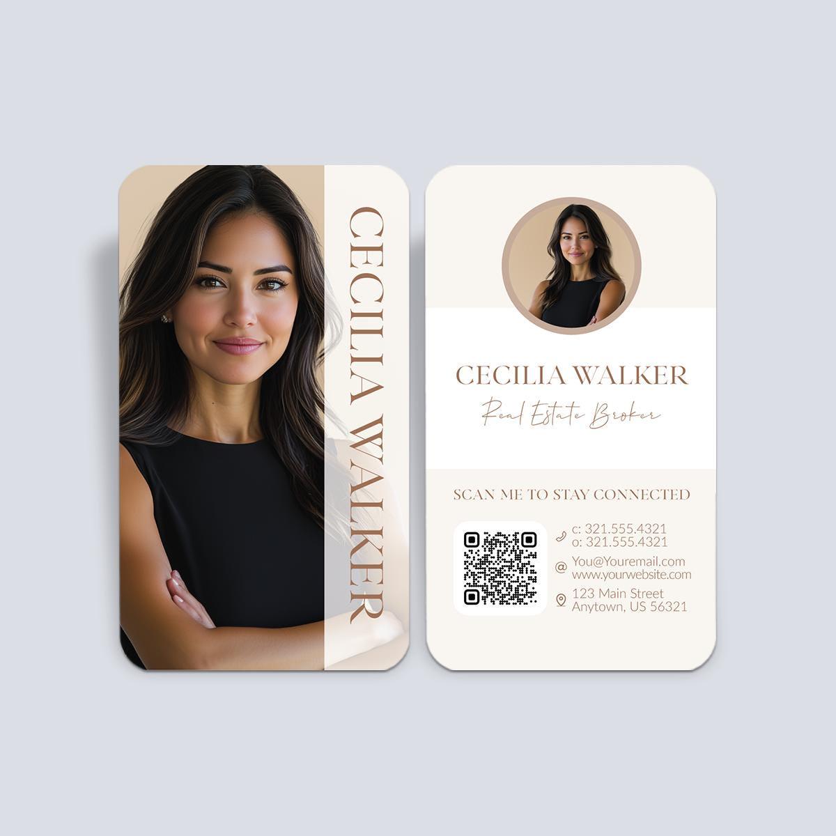 Real Estate Business Cards – Personalized Independent Agent Card | 16pt ...