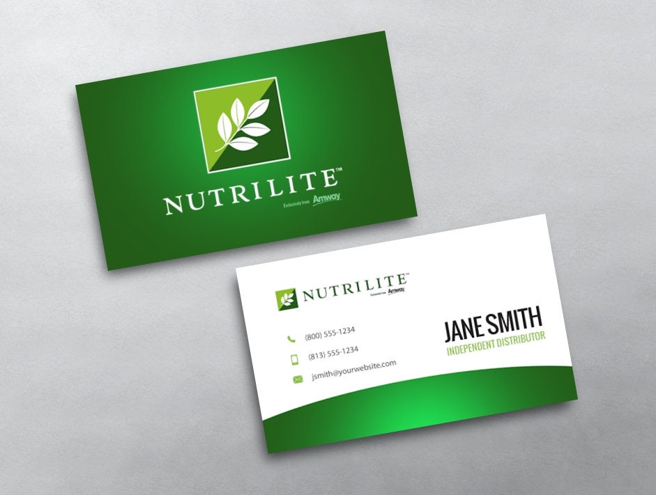 Amway Business Card Independent Distributor Business Card Design Free U ...