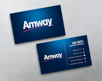 Amway Business Card Independent Distributor Business Card Design Free U ...
