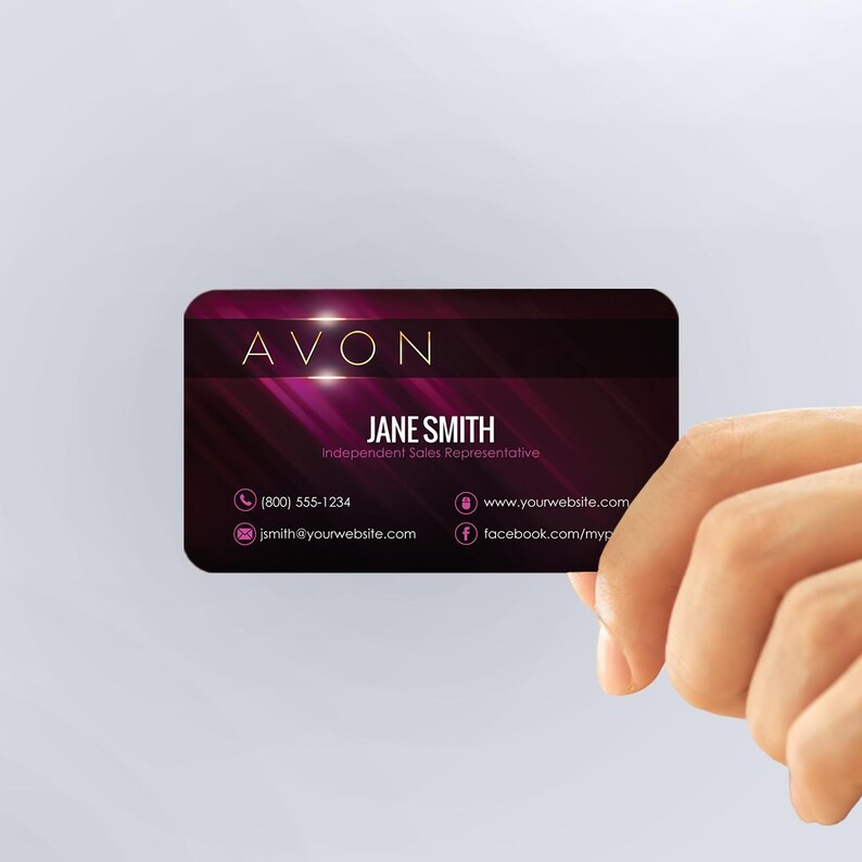 Customizable Avon Business Card – Sales Representative Design - Etsy