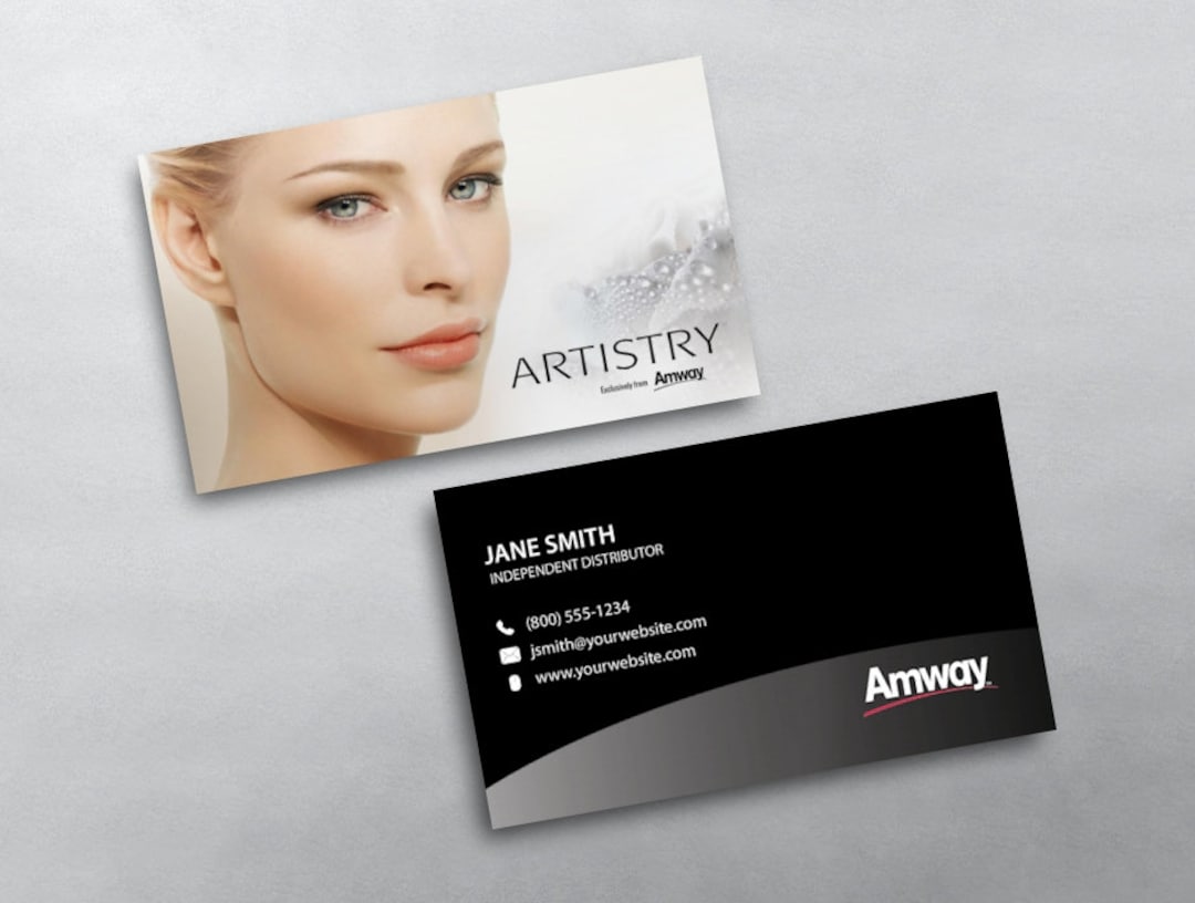 Amway Business Card Independent Distributor Business Card Design Free U ...