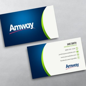 Amway Business Card - Independent Distributor Business Card Design ...