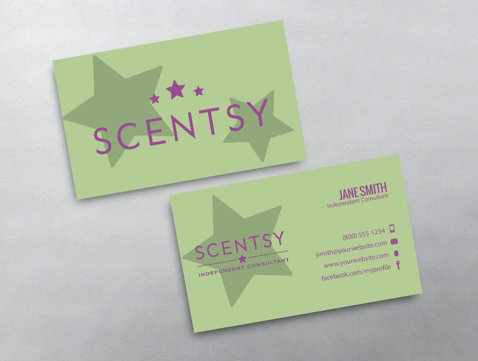 Scentsy Business Card Independent Consultant Business Card - Etsy