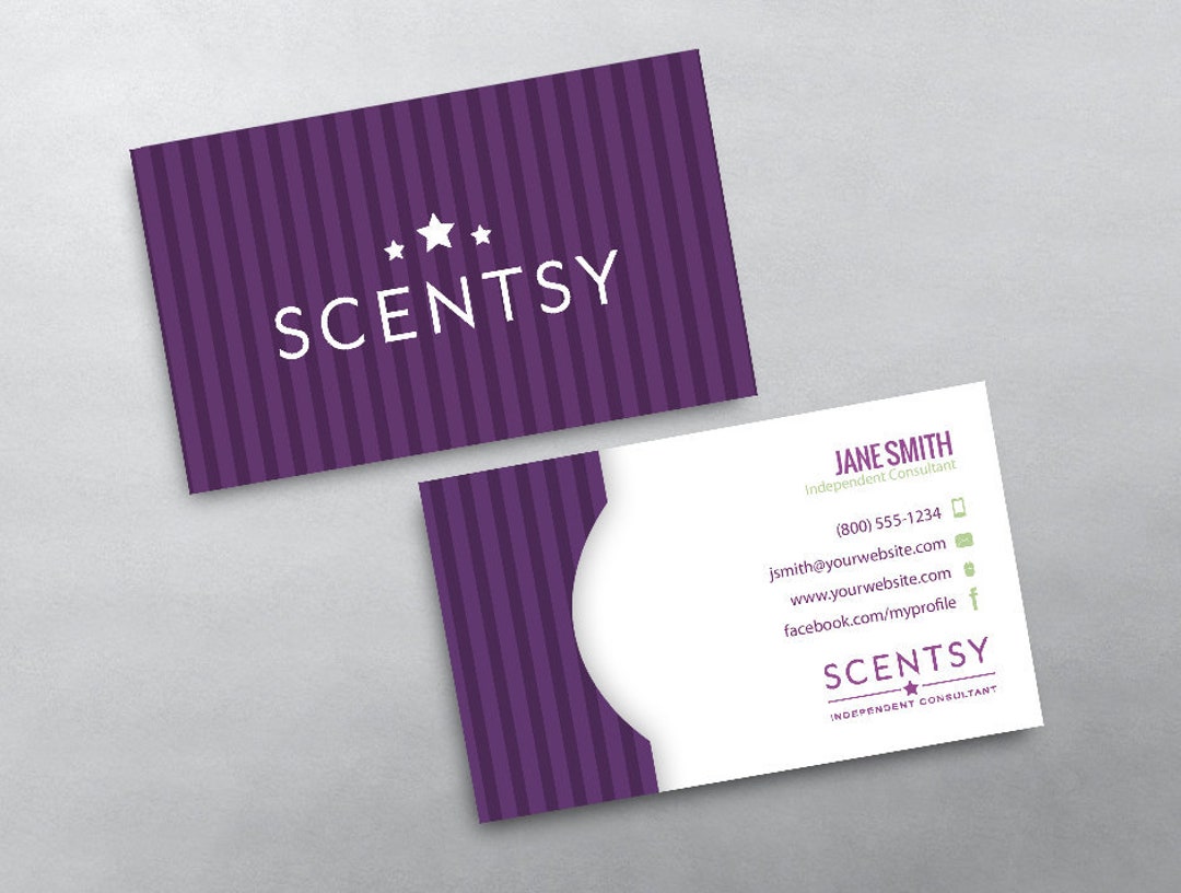 Scentsy Business Card Independent Consultant Business Card Design Free U.S. Shipping Etsy