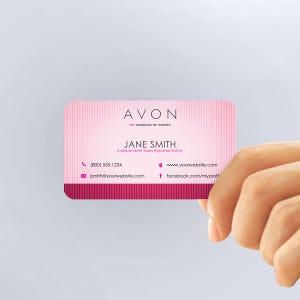 Custom Avon Business Card – Independent Sales Representative, Free US ...